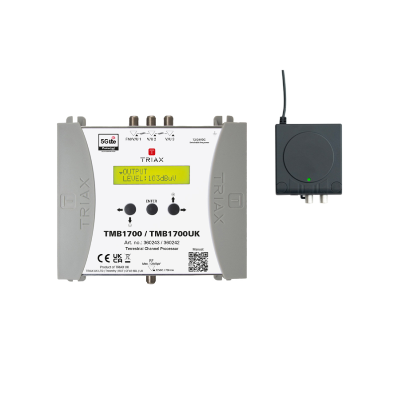 Triax 360242 TMB 1700 Programmable FTA Mini Channel Processing Headend