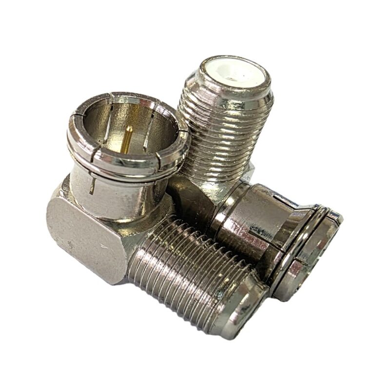 Coaxial Adaptor –F-Type Socket (Fem) to Right Angle QUICK FIT F-Type ...