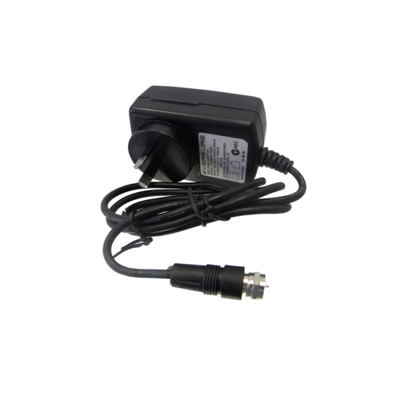 Kingray PSK06F 14VDC 100mA Power Supply with F-Type Injector ...